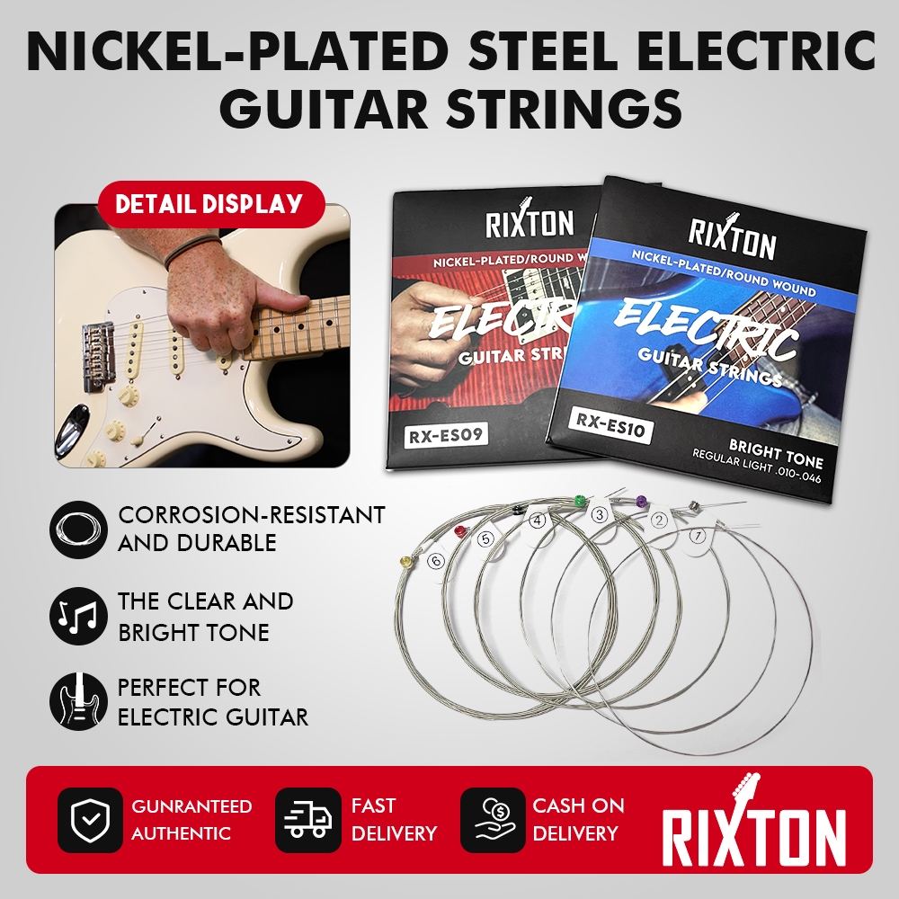 RIXTON Electric Guitar Strings Regular Top 10-46 Strings Suitable both ...