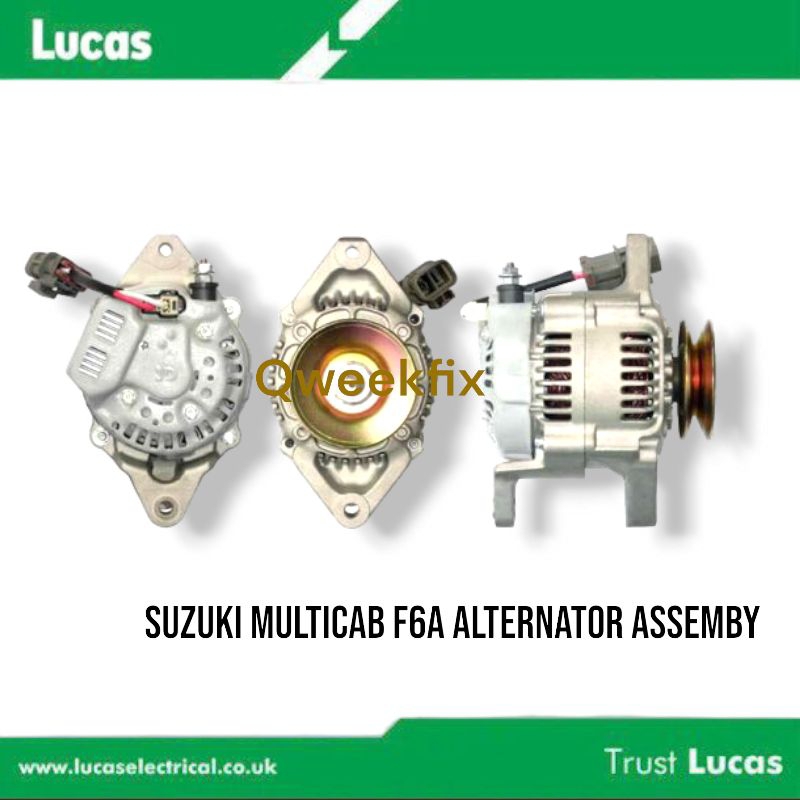GENUINE LUCAS ALTERNATOR SUZUKI MULTICAB F6A 50A 12V 1V S/2PINS ...