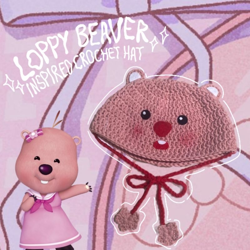 Pororo "LOOPY THE BEAVER" Inspired Crochet Hat by Kraanchii | Shopee ...