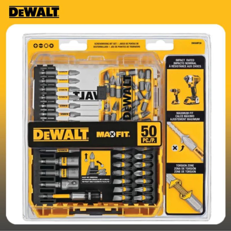 DeWalt DWAMF50 MAXFIT Screwdriving Set (50Piece) | Shopee Philippines