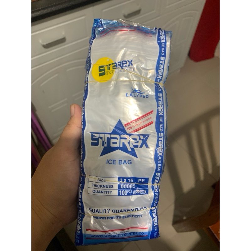 Starex Ice Plastics 3x16 100pcs | Shopee Philippines