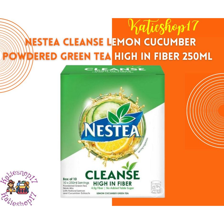 NESTEA Cleanse Lemon Cucumber Powdered Green Tea High in Fiber 250ml ...