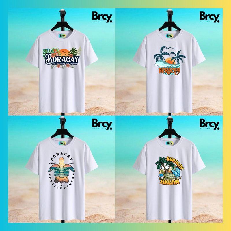 BRCY Boracay Souvenir Shirts Premium Korean Cotton Graphic Tee 12 ...