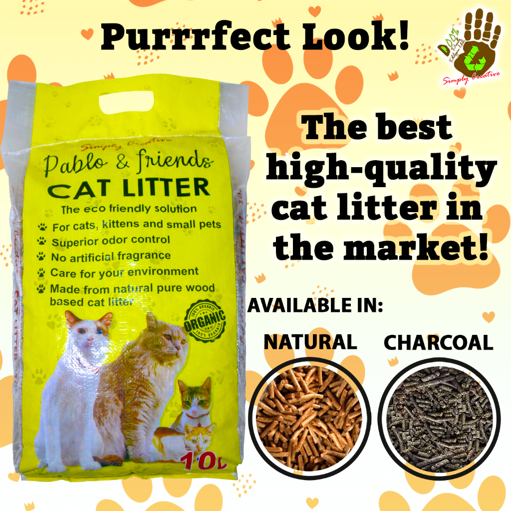 Simply Creative Wood Based - CAT LITTER (Natural) | Shopee Philippines