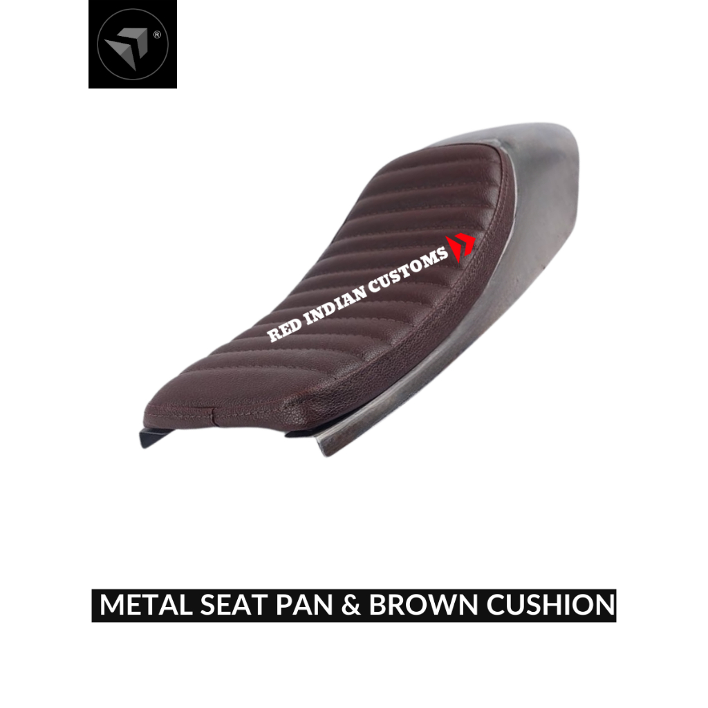 SEAT FOR MOTORCYCLE - STEEL SEAT PAN WITH SEAT BLACK OR BROWN CUSHION ...