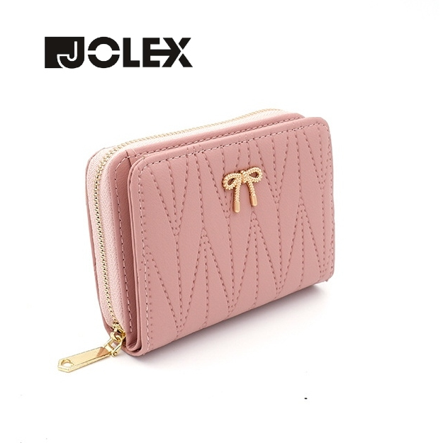 JOLEX Wallet Korean Plain Fashion Wallet Coin Purse For Ladies Ribbon ...