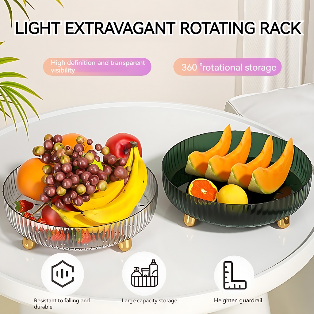 360° Rotating Storage Rack Condiments cosmetic Perfume Organizer ...