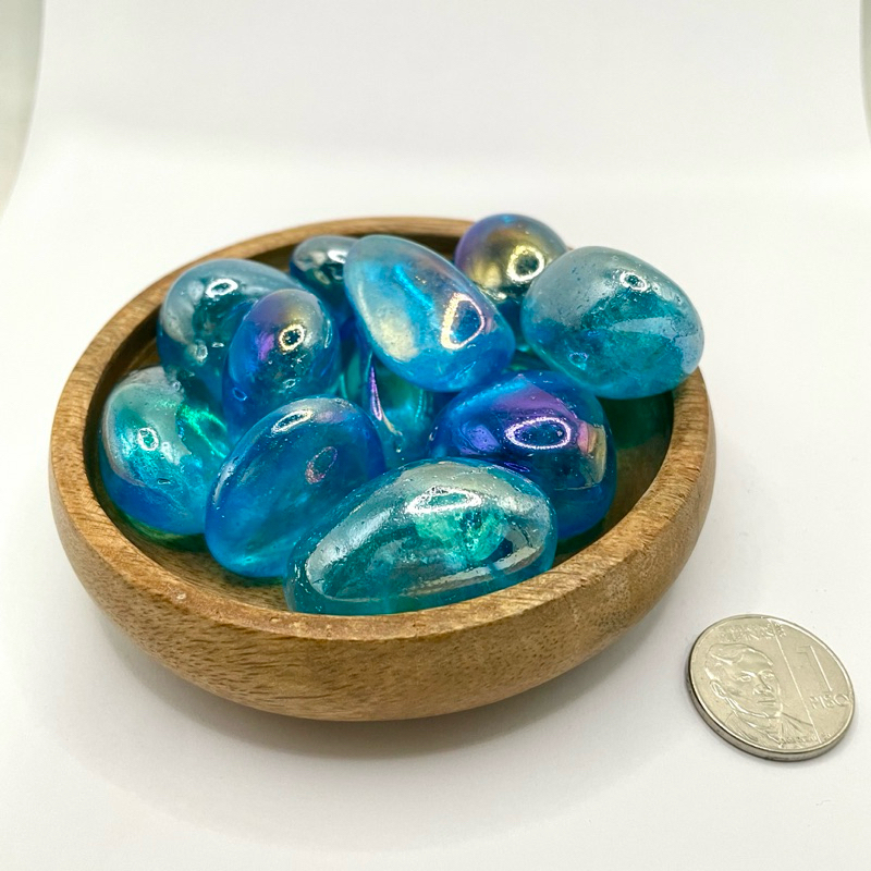 Aqua Aura Quartz Tumbled Stones | Shopee Philippines