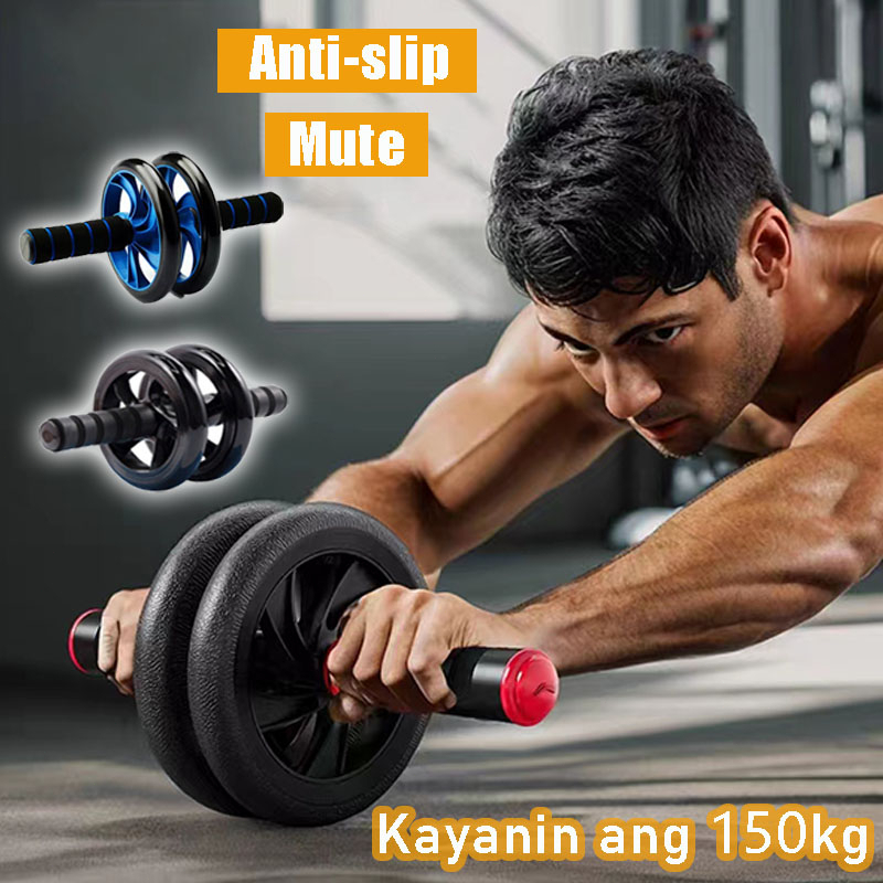 Abdominal Muscle Wheel AbRoller Smooth Function Mute Wheel Dual core ...