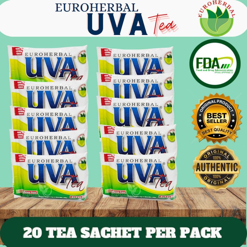 10 Sachet Euroherbal Uva Tea(New packiging) | Shopee Philippines