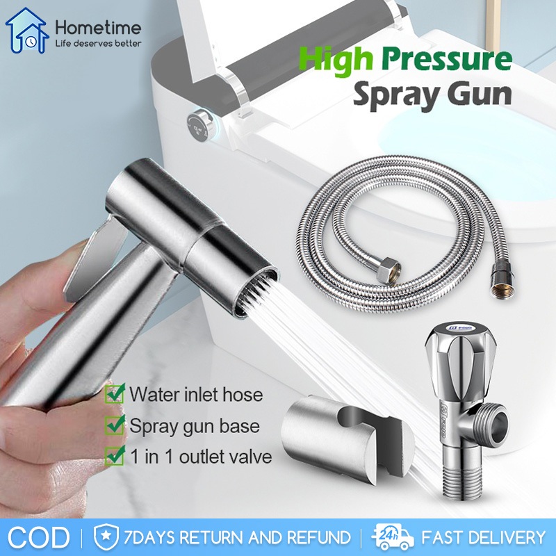 SUS 304 Stainless Bidet Spray Shower Toilet Sprayer Flushing Washer ...