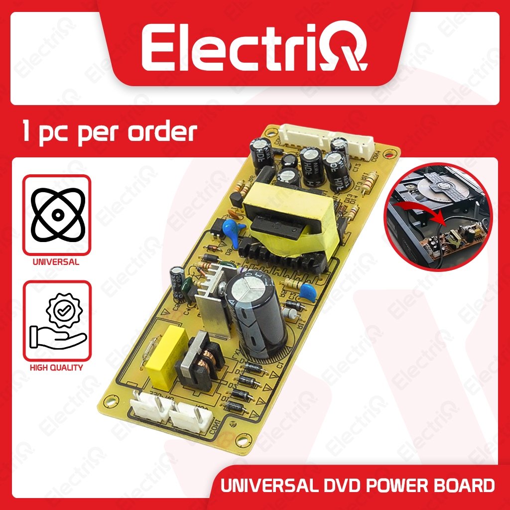 Electriq Universal DVD Power Supply Board 5v 12V DVD Spare Parts Only ...