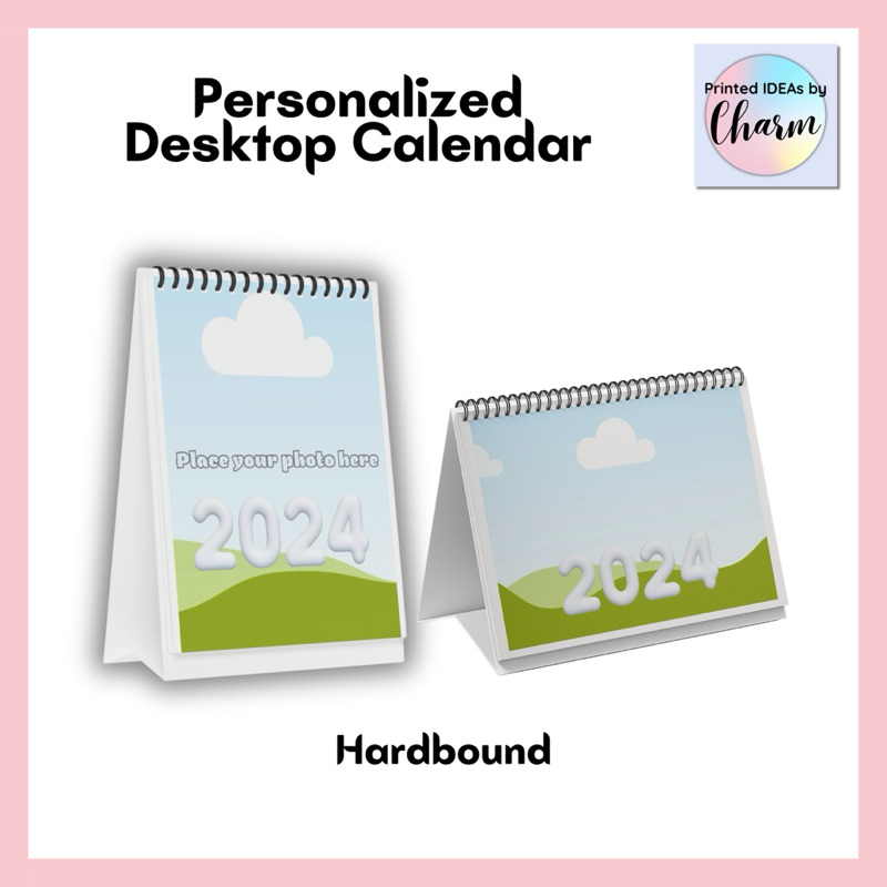 2025 Customized A5 Desktop Calendar with a Hardbound Standee | Shopee ...