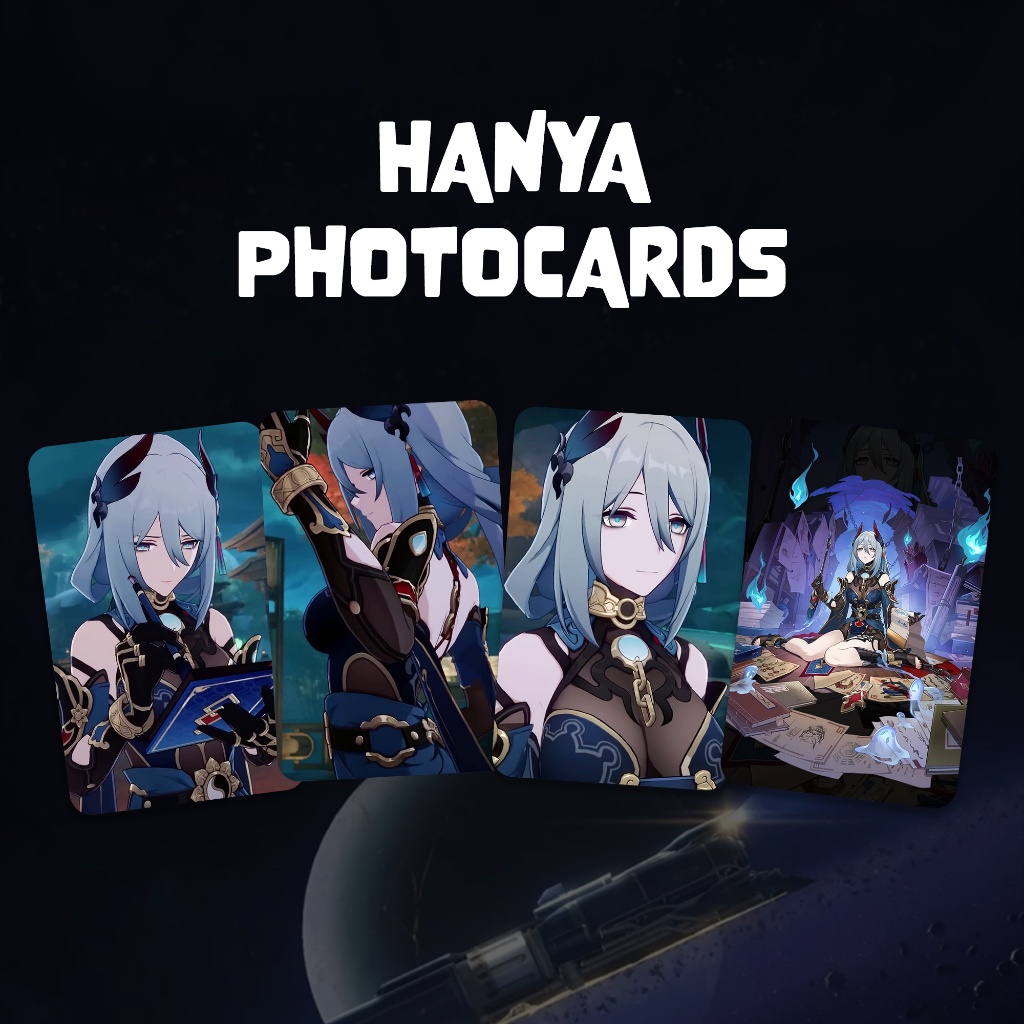 Honkai Star Rail Photocards - HANYA Textured Photocards Front and Back ...