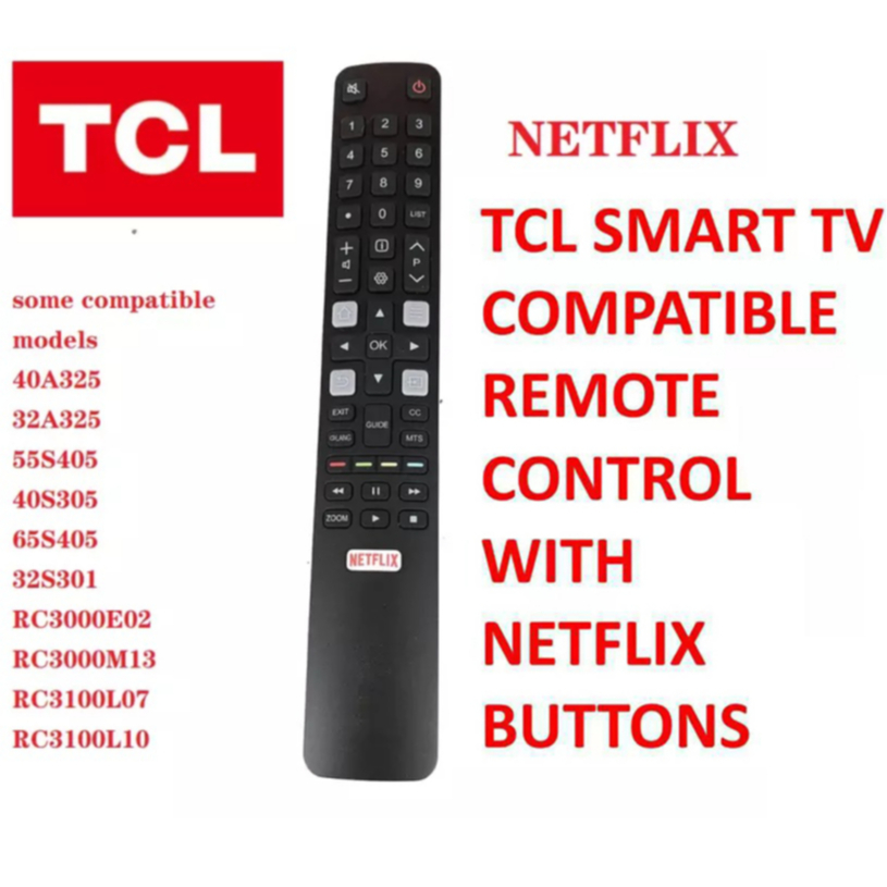 Original Remote Control RC802N YUI1 For TCL Smart TV Netflix U43P6046 ...