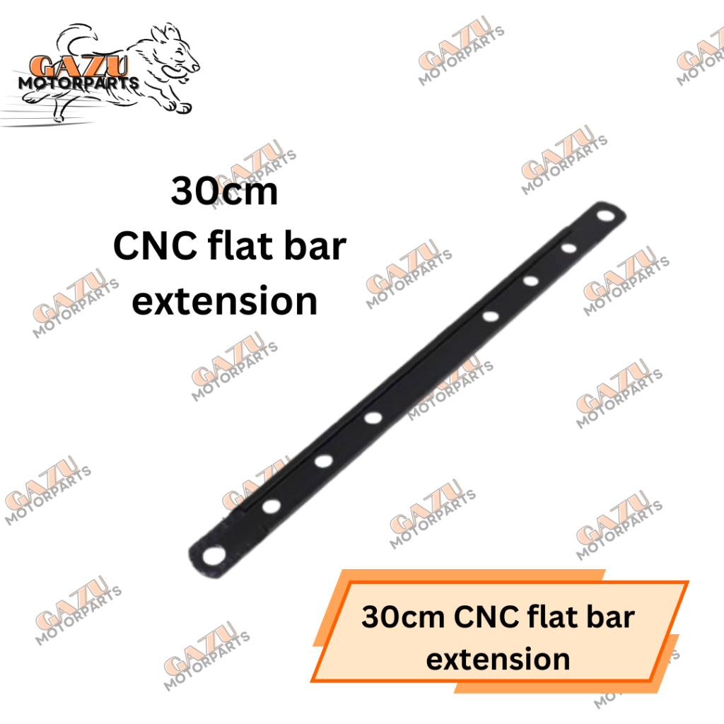 30cm Flat bar makapal extension for motorccyle Black | Shopee Philippines