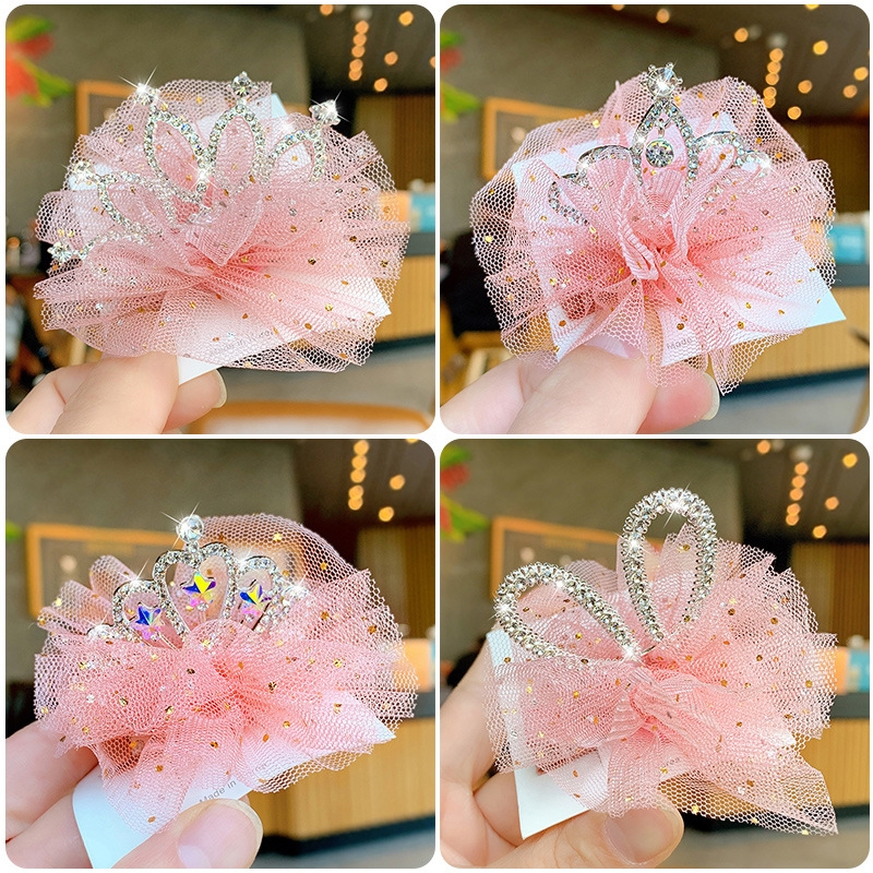 Children 3d Crown Headband Princess Crown Super Hair Clip Kids Shiny ...