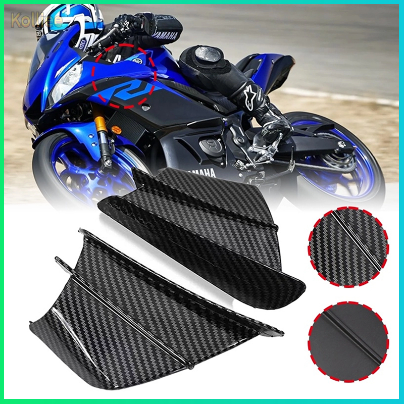 Universal Motorcycle Winglet Aerodynamic Spoiler Wing For Yamaha MT03 MT07 YZF R1 R1M R7 R6 R3 ...