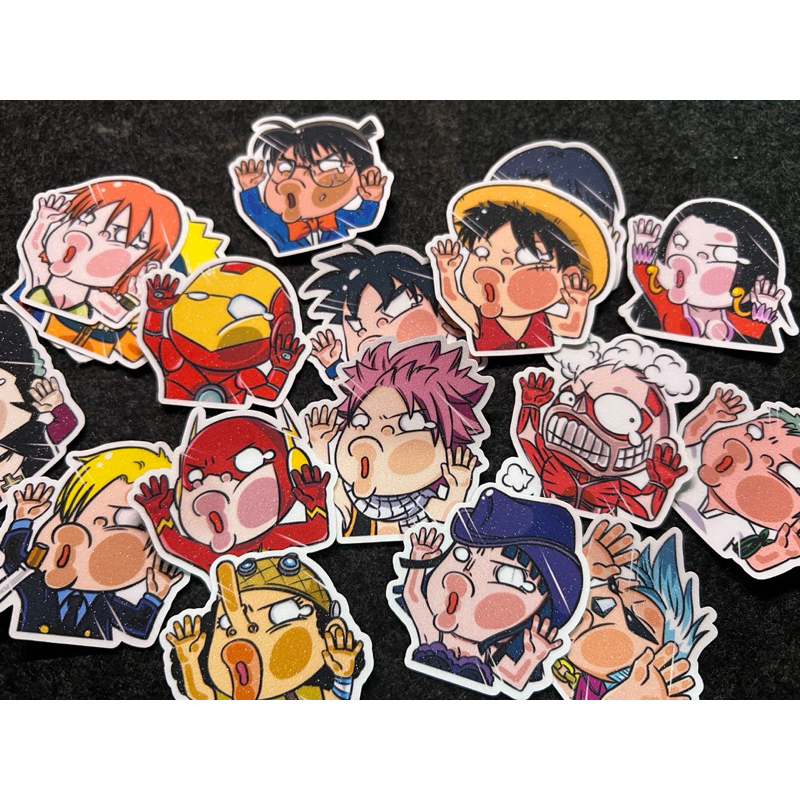 Anime Stickers/Anime Face Flat Stickers/ Water proof/Scratch proof ...