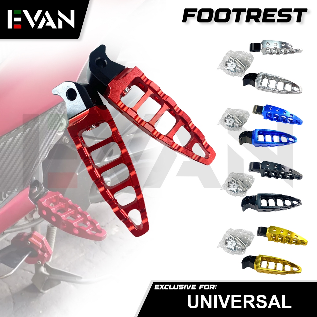EVAN.PH Footrest Full CNC Alloy Rear Footrest For (Yamaha)Nmax/Aerox ...