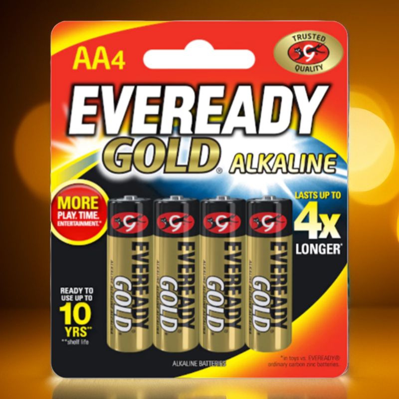 Eveready Gold Alkaline AA 4/ AAA 4 | Shopee Philippines