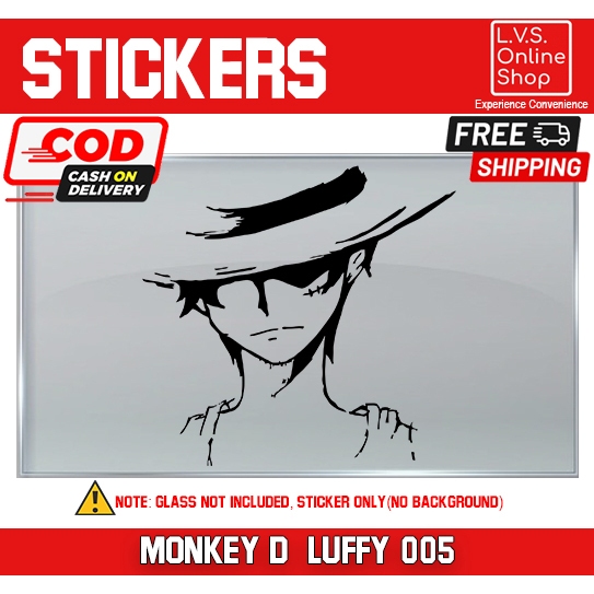 Monkey D. Luffy 005 - For Laptop Motorcycle Motor Car Anime Vinyl ...
