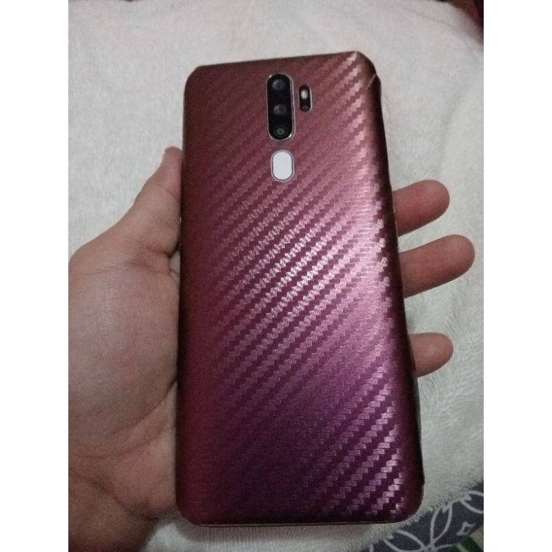 3D CARBON FIBER DECAL BACK STICKER FOR OPPO | Shopee Philippines