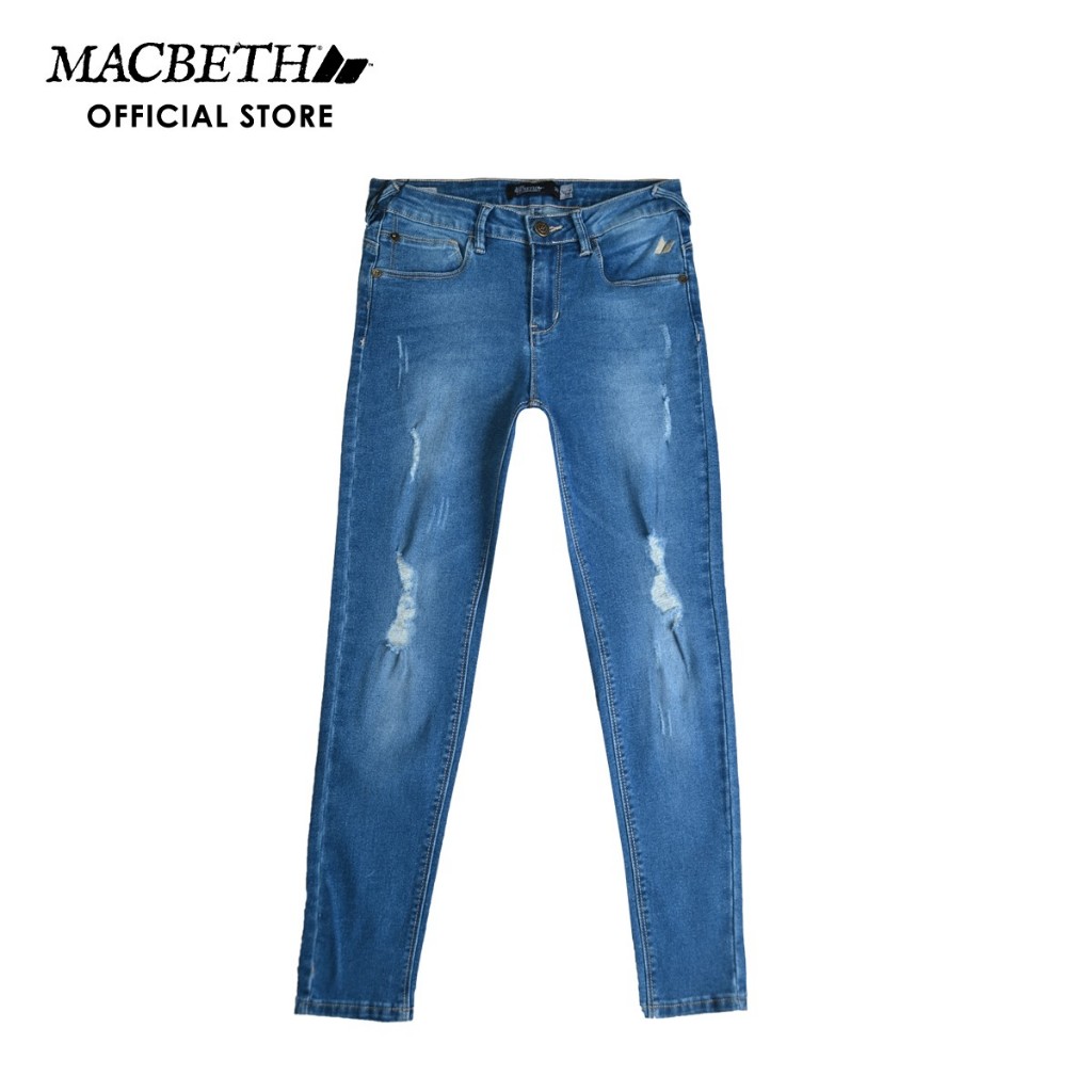 Lady Macbeth Denim Pants " Mid Waist Ankle Skinny " ( SALE ) | Shopee ...