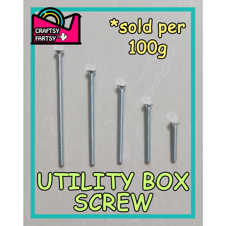(PER 100grams) Utility Box Screw/ Junction Box Screw/ Flat Head Screw 1 ...