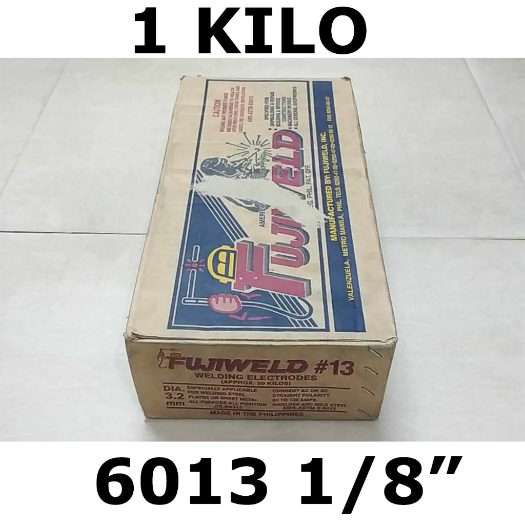 ( 1 KILO ) ORIGINAL FUJIWELD WELDING ROD 6013 1/8" 3.2MM == 1 KILO ...