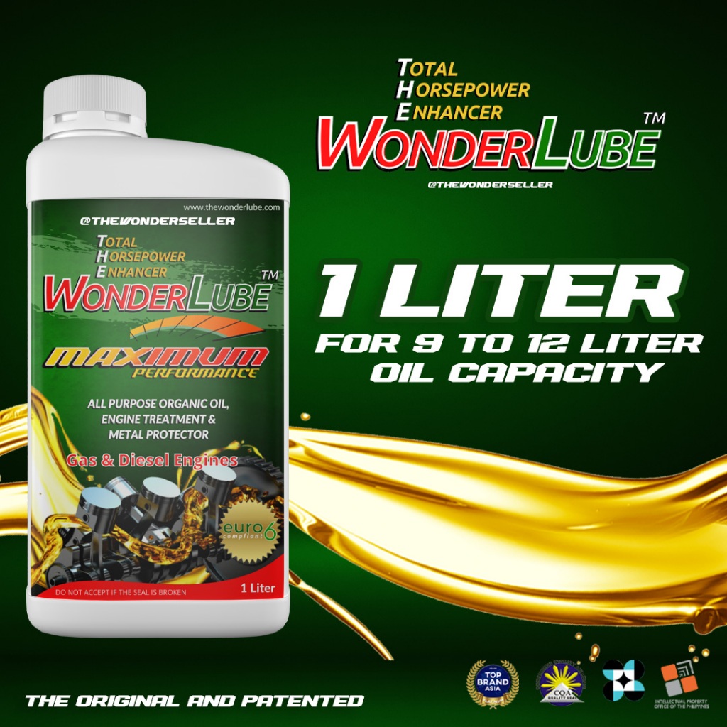 The Wonderlube Maximum Performance Oil Enhancer 1 LITER | Shopee ...