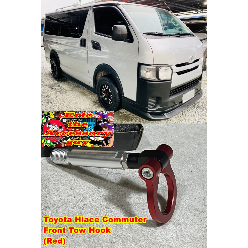 Toyota Hiace Commuter Front Tow Hook 2006-2022 Flat Face (Red) | Shopee ...