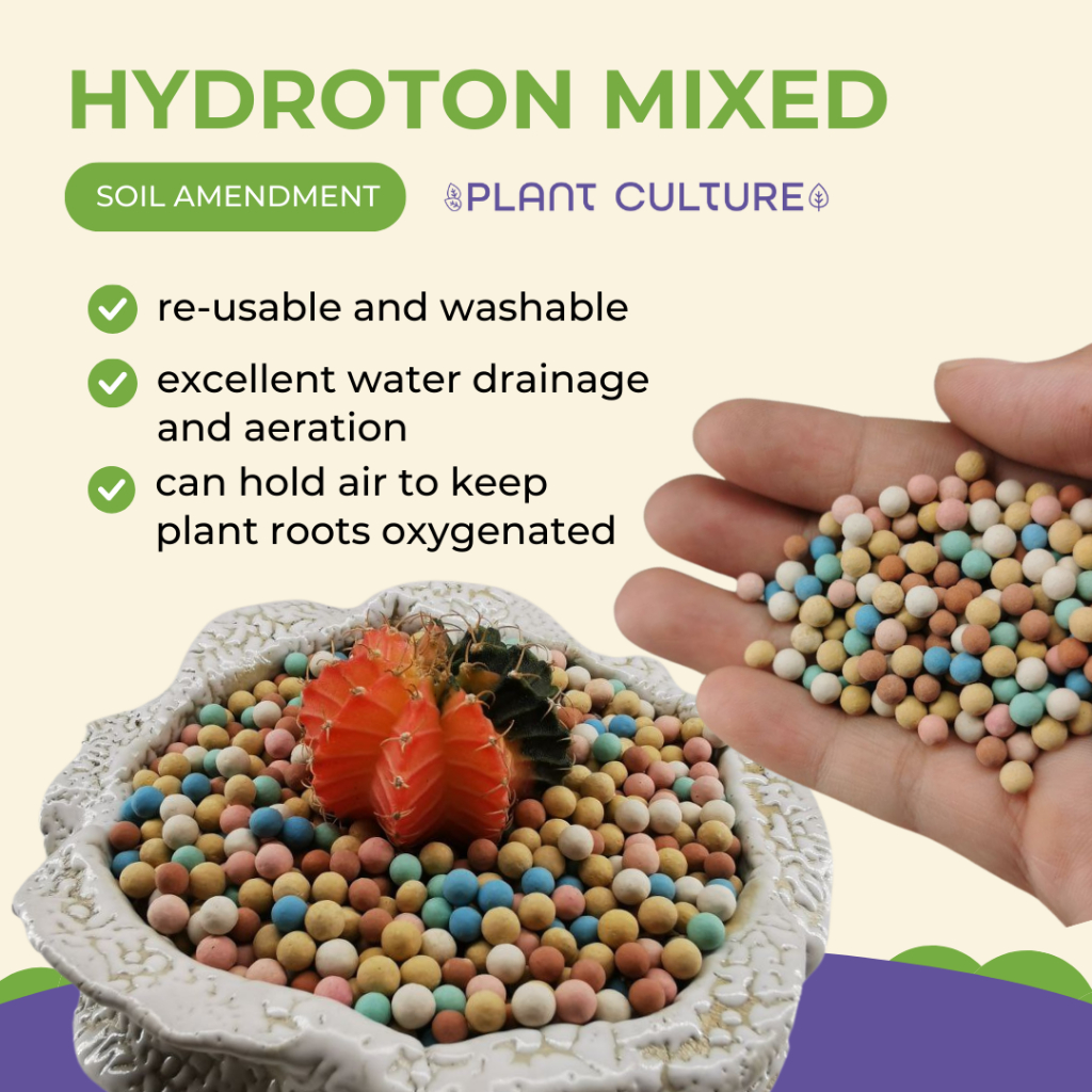 Plant Culture Rainbow Multicolor LECA Hydroton Pebbles Soil Substrate ...