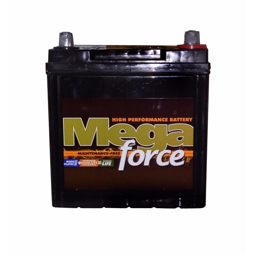 Mega Force NS40 (NS40ZL) 40B20L Maintenance Free Car Battery with 18 ...