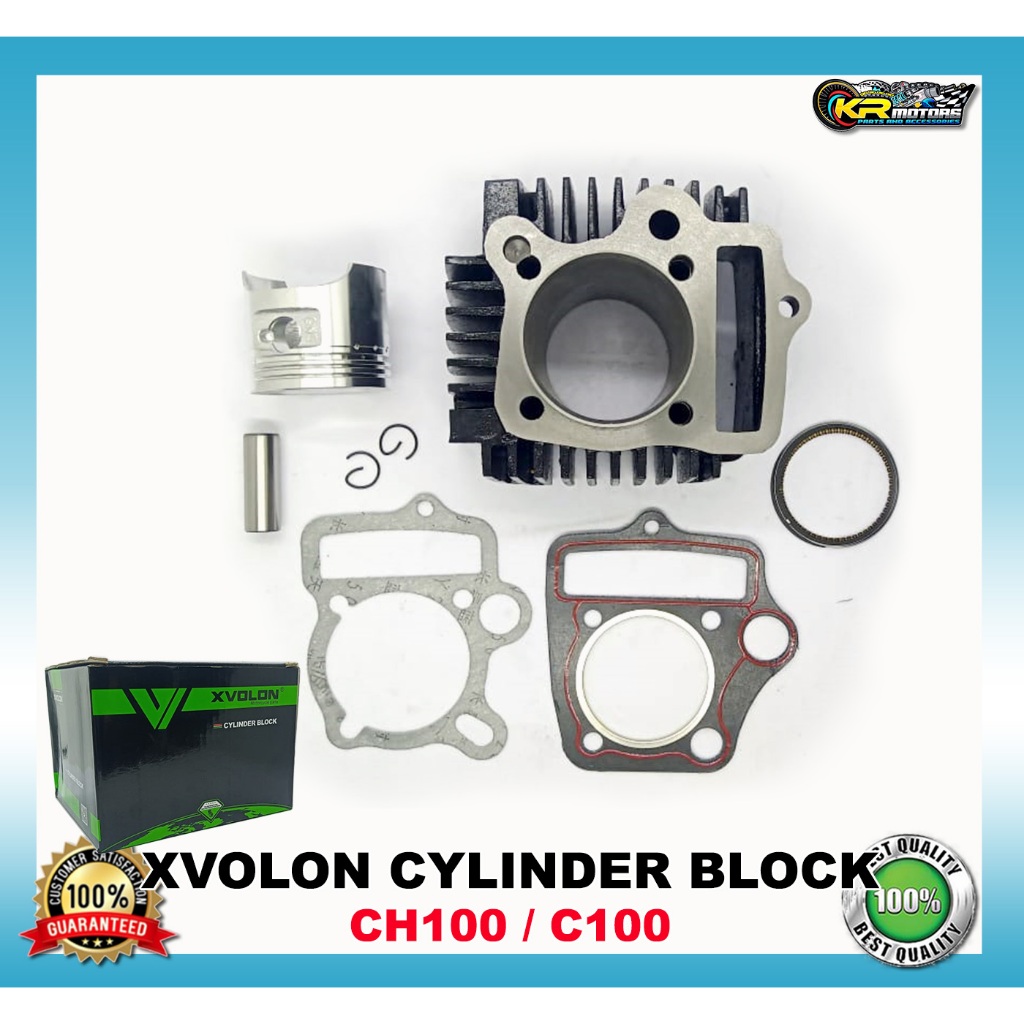 Cylinder Block Set for CH100 / C100 with Ø50mm Motorcycle Engine Parts ...