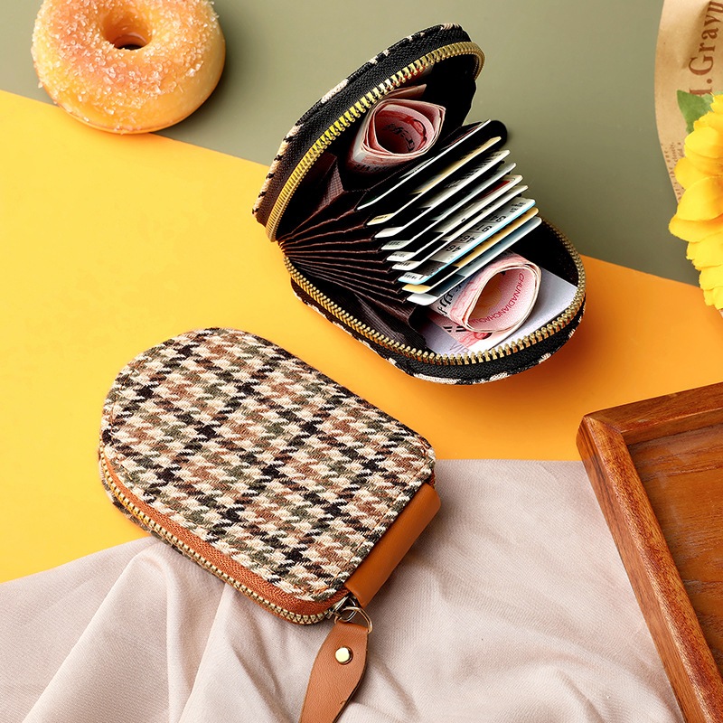NECK Card bag women's high-end coin purse multiple card slots driver's ...