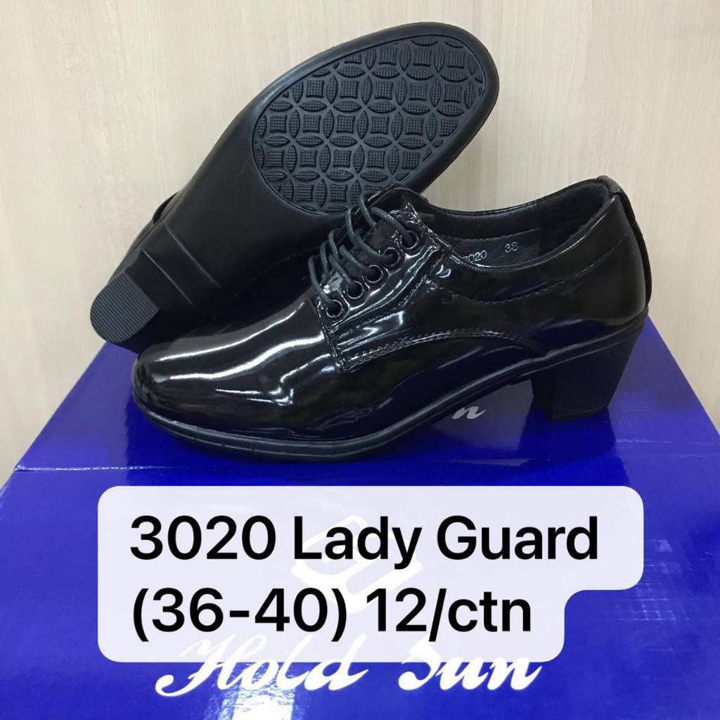 FORMAL BLACK SHOES FOR SECURITY/LADY GUARD WITH BOX | Shopee Philippines