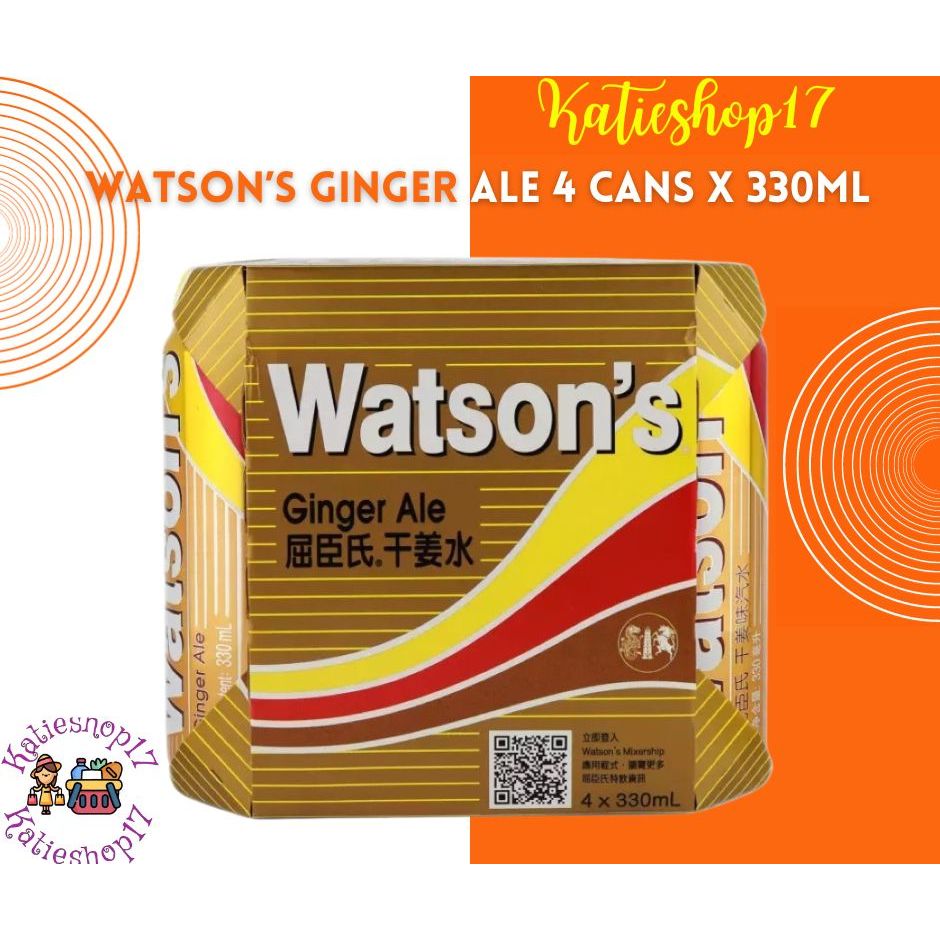Watson’s Ginger Ale 4 cans x 330ml | Shopee Philippines