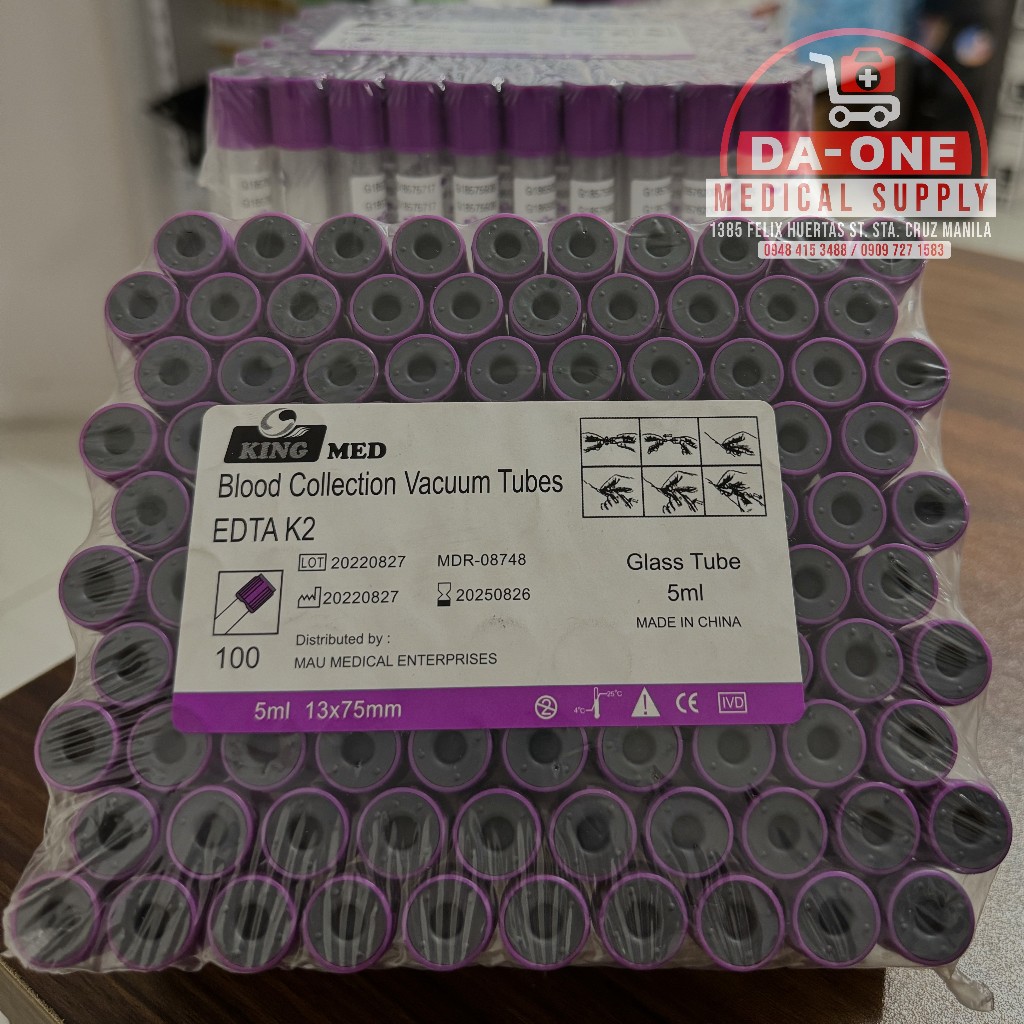 Kingmed Blood Collection Tube Purple EDTA 5ML | Shopee Philippines