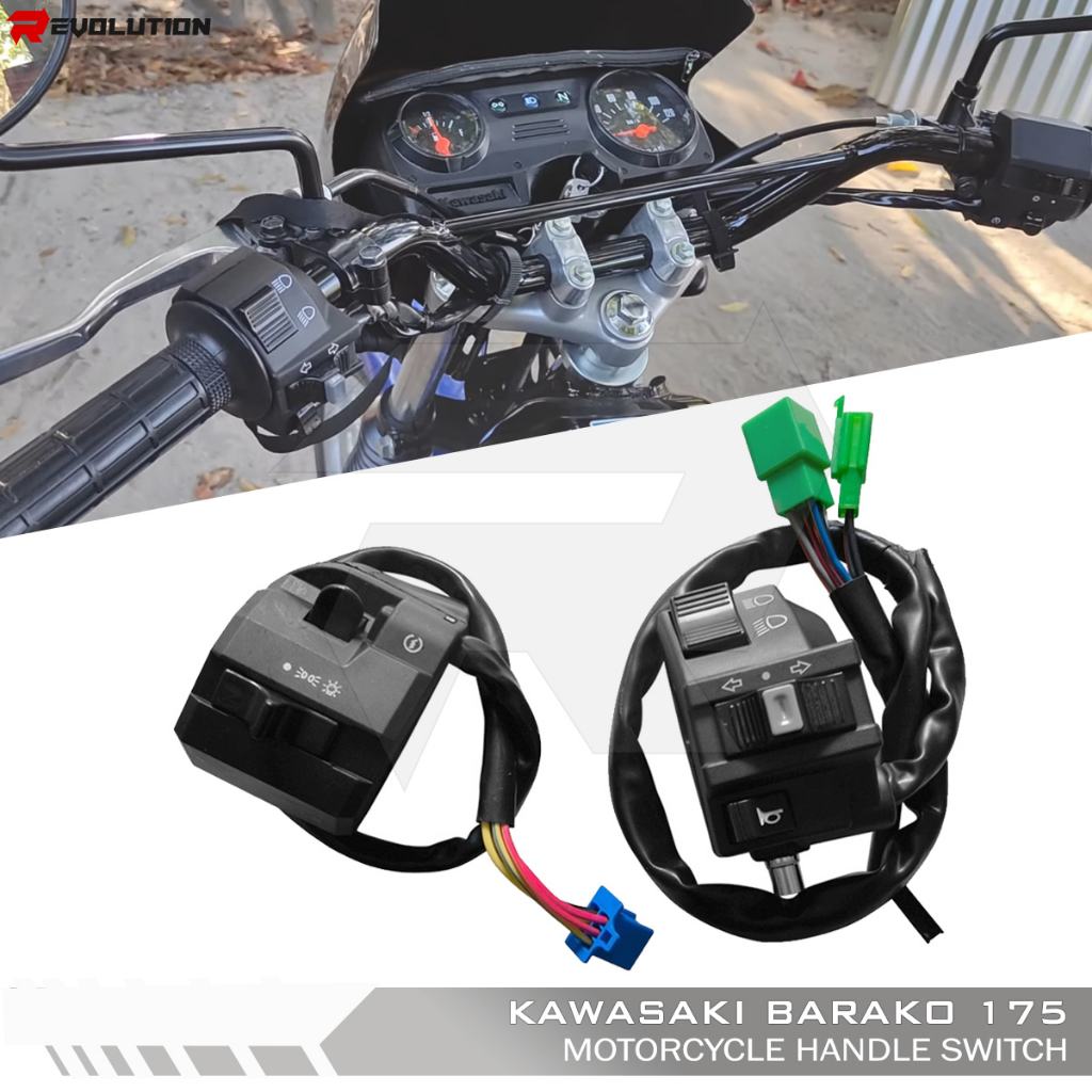 REVO Kawasaki BARAKO 175 Motorcycle Handle Switch set Left and Right ...