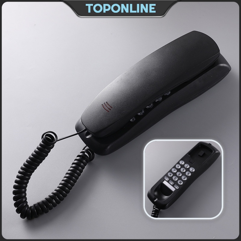 Wall Mounted Landline Telephone Small Fixed Corded Telephone for Home ...