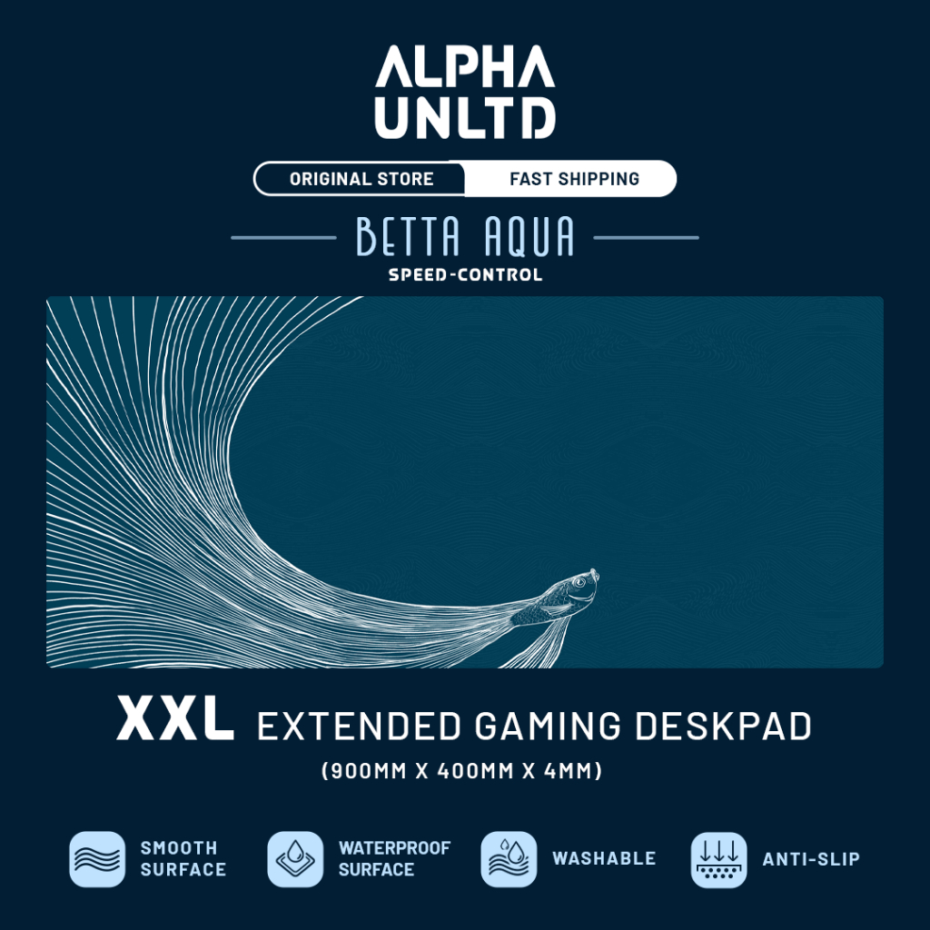 Alpha Unltd Gaming Mousepad XXL | BETTA | Standard (Speed-control ...