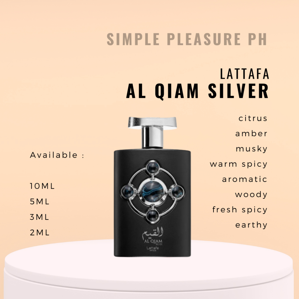 SP Lattafa Al Qiam Silver EDP Decant (Tygar Dupe) | Shopee Philippines
