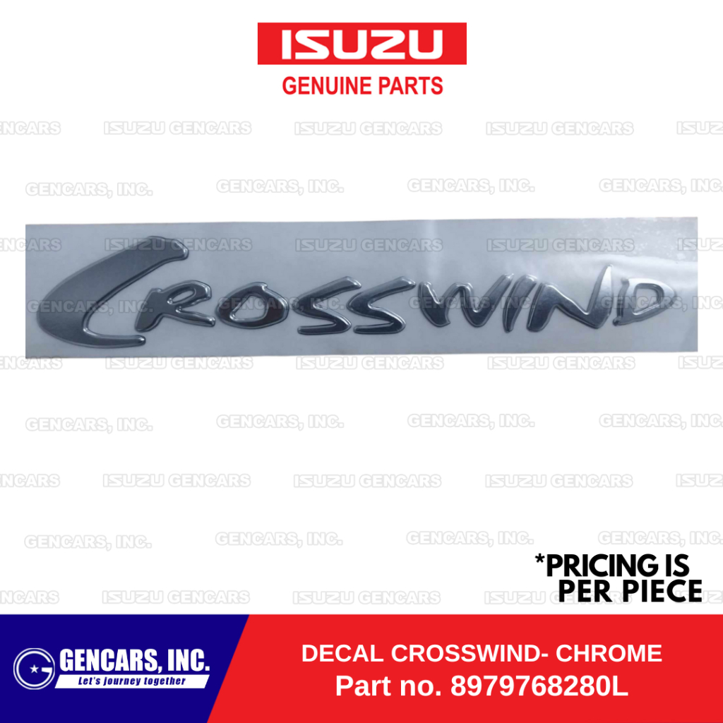 Isuzu Decal Crosswind for Crosswind 2005-2012 (8979768280L) (Genuine ...