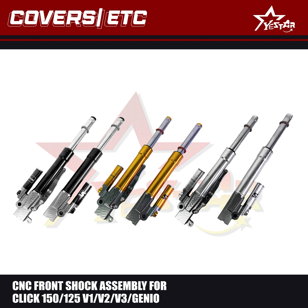 Yestar (TRC) Front Shock For Click i125/i150 Full Cnc High Quality Made ...