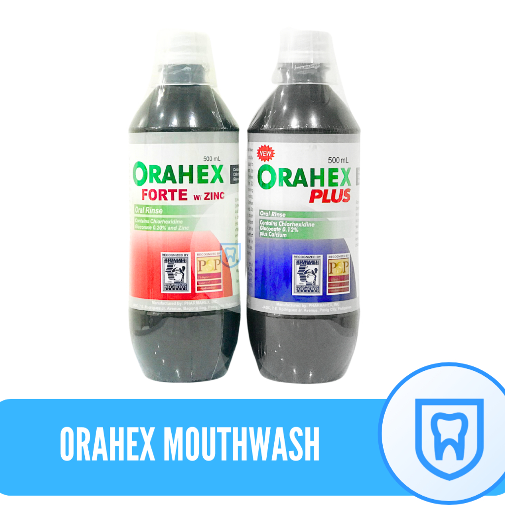 Orahex Forte with Zinc or Orahex Plus Oral Rinse 500ml | Shopee Philippines