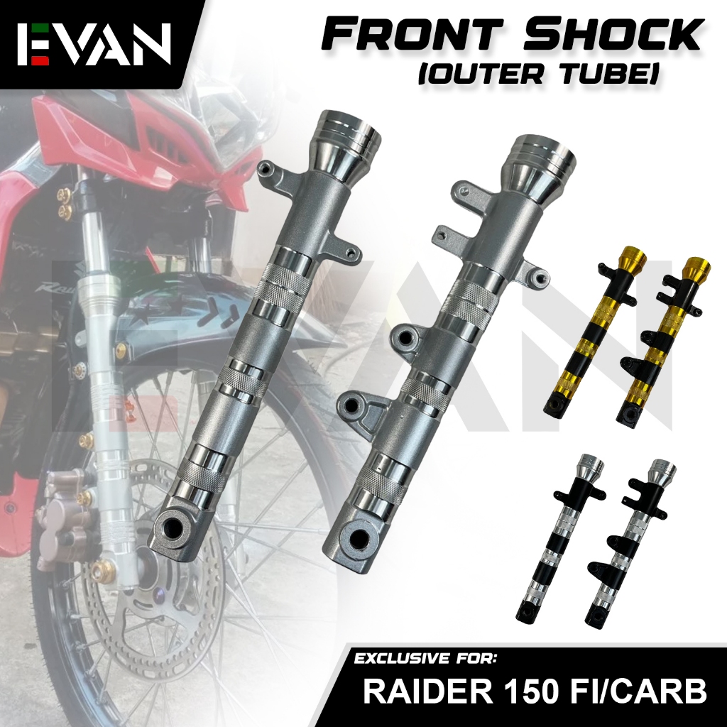 EVAN_PH NEW TRC Lighten Front Shock For Raider 150/Fi/Carb 2 Chrome ...