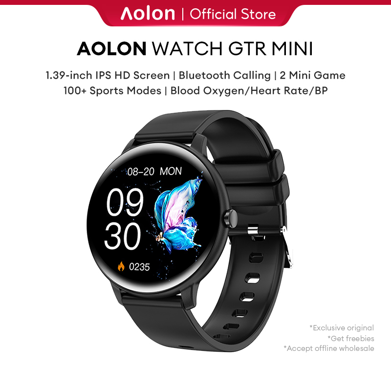 Aolon 2024 GTR Mini Smart Watch Bluetooth Call Dial Custom Fitness ...