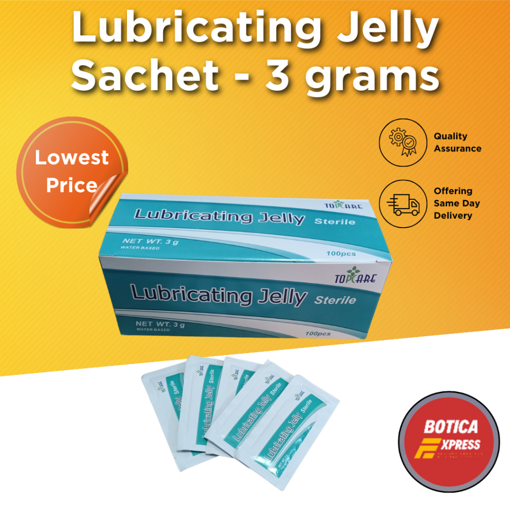 Lubricating Jelly Sachet 3grams topcare (per piece) | Shopee Philippines