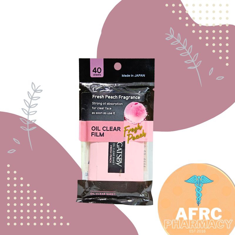 Gatsby Oil Clear Film Fresh Peach 40 Sheets | Shopee Philippines